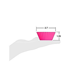 Pantry Elements Silicone Cupcake Liners for Baking and Bonus Gift Jar, Pack of 12 Reusable Muffin Liners Baking Cups Molds for Baking, Bento Lunch Box Accessories, Moldes de Silicona Para Reposteria