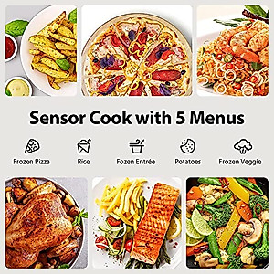 TOSHIBA EM131A5C-SS Countertop Microwave Oven, 1.2 Cu Ft with 12.4" Turntable, Smart Humidity Sensor with 12 Auto Menus, Mute Function & ECO Mode, Easy Clean Interior, Stainless Steel & 1100W