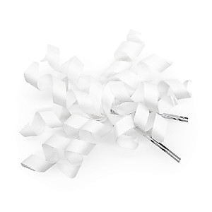 CT CRAFT LLC 4" Wide, 10 Count Twist-Tie Curly Bow Gift Wrap Accessory - White