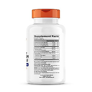 Doctor's Best Glucosamine Chondroitin MSM + Hyaluronic Acid with OptiMSM Featuring Biocell Collagen, Joint Support, Non-GMO, Gluten & Soy Free, 150 Caps