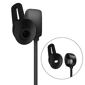 kwmobile 6X Replacement Ear Tips Compatible with Huawei FreeLace Pro - Silicone Tips for Earphones - Black