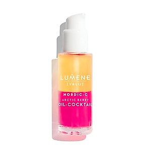Lumene Nordic-C [Valo] Arctic Berry Face Oil - Antioxidant-Rich, Hydrating Serum with Vitamin C, Vitamin E & Hyaluronic Acid - Replenishes and Plumps Dry Skin - Vegan Skin Care (30 ml)