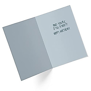 1Up Greetings Funny Birthday Card About Getting Older - You’re A Hoot Owl Single Card with Envelope | 5”x7.5” | Funny Birthday Card for Men or Funny Birthday Card For Older Man