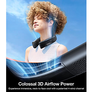 TORRAS COOLiFY 2S【Extended Battery Version】 Neck Air Conditioner 【28 Hrs Cooling】, Portable Personal Cooler Neck Fan, App Control Rechargeable Neck Fans that blow cold air for travel