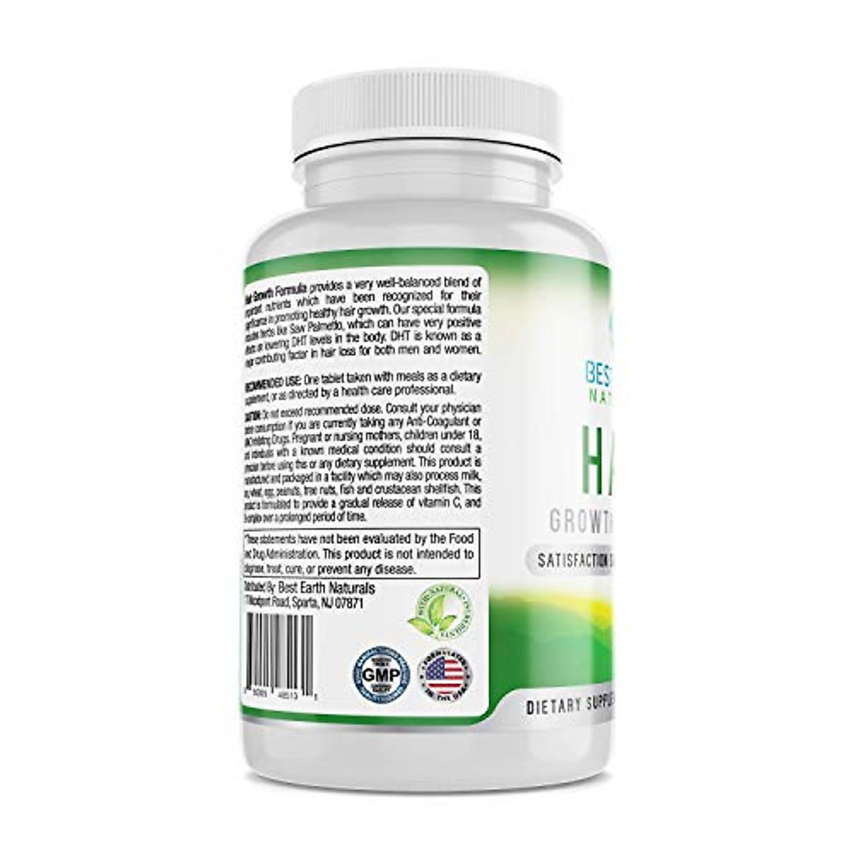 Hair Growth Vitamin Formula to Help Support Thick Full Strong Healthy Hair Follicles & Eyelashes! May Also Help With Hair Breakage Hair Loss Heat Damage for Men & Women