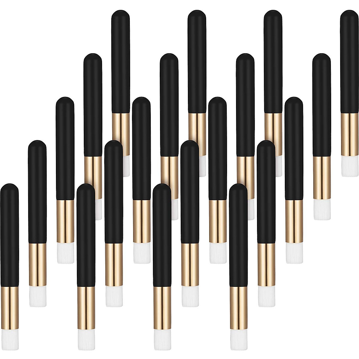 20 Pieces Lash Shampoo Brushes Peel Off The Blackhead Brush Remover Tool Nose Pore Deep Cleaning Brush Facial Cleansing Brushes Eyelash Extensions Blackhead Brush for Women Cosmetic Tools, Black