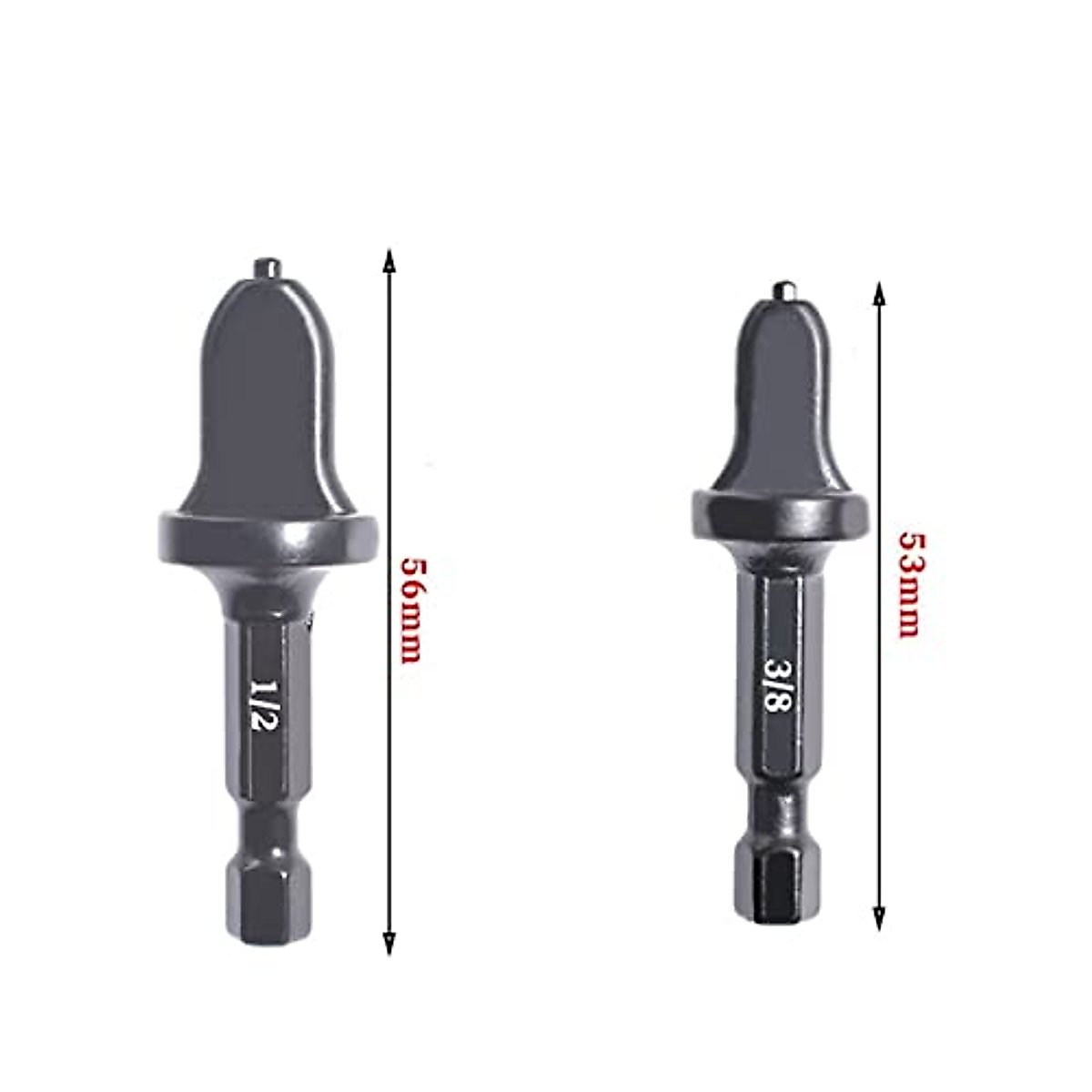 QAIXAG 5 Pack Air Conditioner Expander Forging Tool Drill Bit Pipe Expander Tool HSS Hex Handle Expander