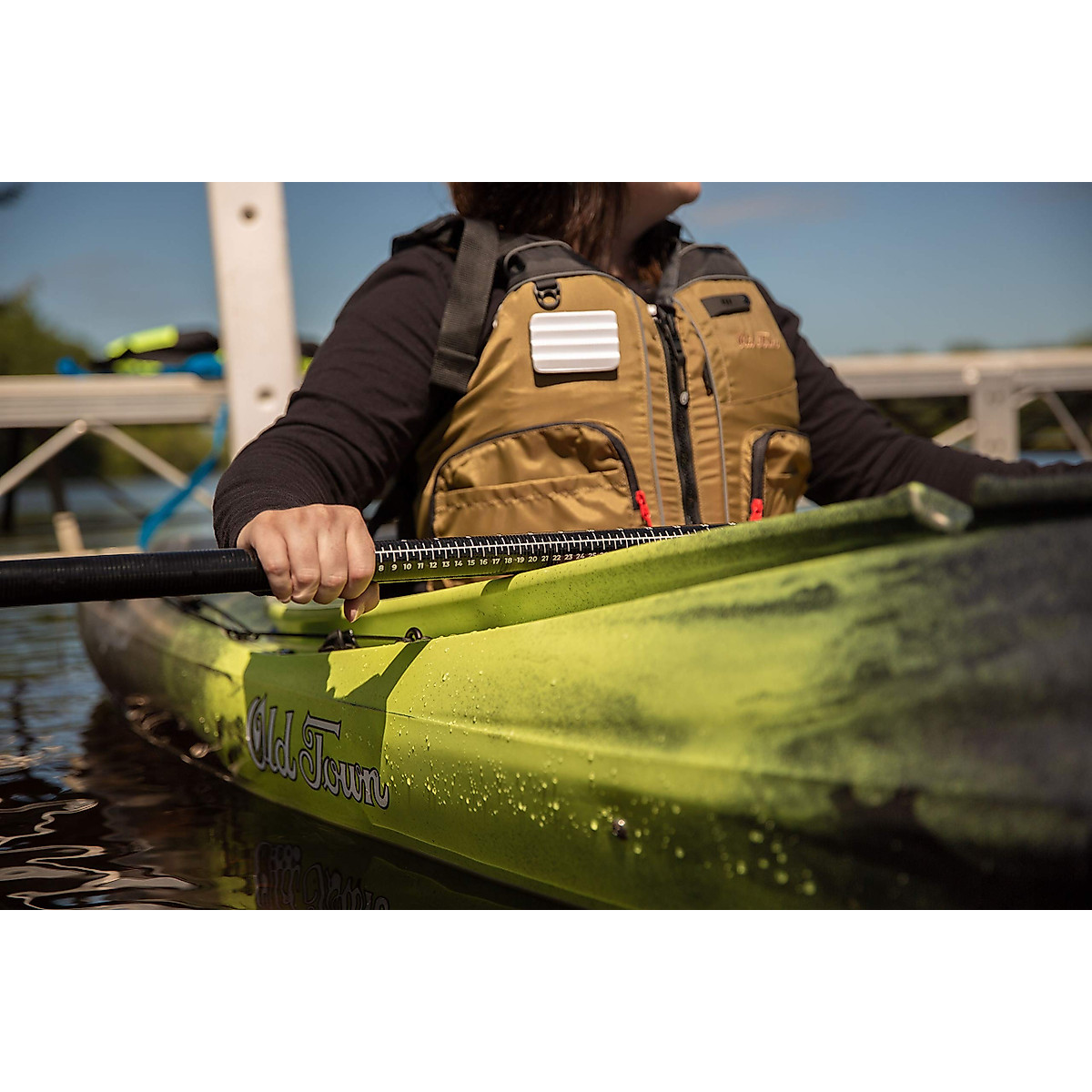 Carlisle Paddles Magic Angler Kayak Paddle with Polypropylene Blades and Wrapped Fiberglass Shaft, 250cm - Photic