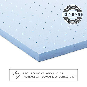 Brookside 2.5 Inch Gel Infused Memory Foam Mattress Topper-Queen