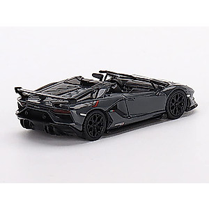 Lambo SVJ Roadster Griglo Telesto Dark Gray Limited Edition to 4200 pcs Worldwide 1/64 Diecast Model Car by True Scale Miniatures MGT00425