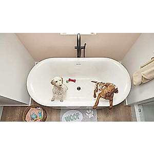 American Standard T064951.243 Contemporary Round Freestanding Tub Filler for Flash Rough-in Valve, Matte Black