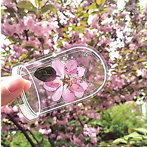 Dried Flower Bookmarks Set, DIY Bookmarks, Transparent Dried Flower Bookmarks, Beautiful DIY Dried Flower Bookmark, Flower Bookmarks Maker (A)