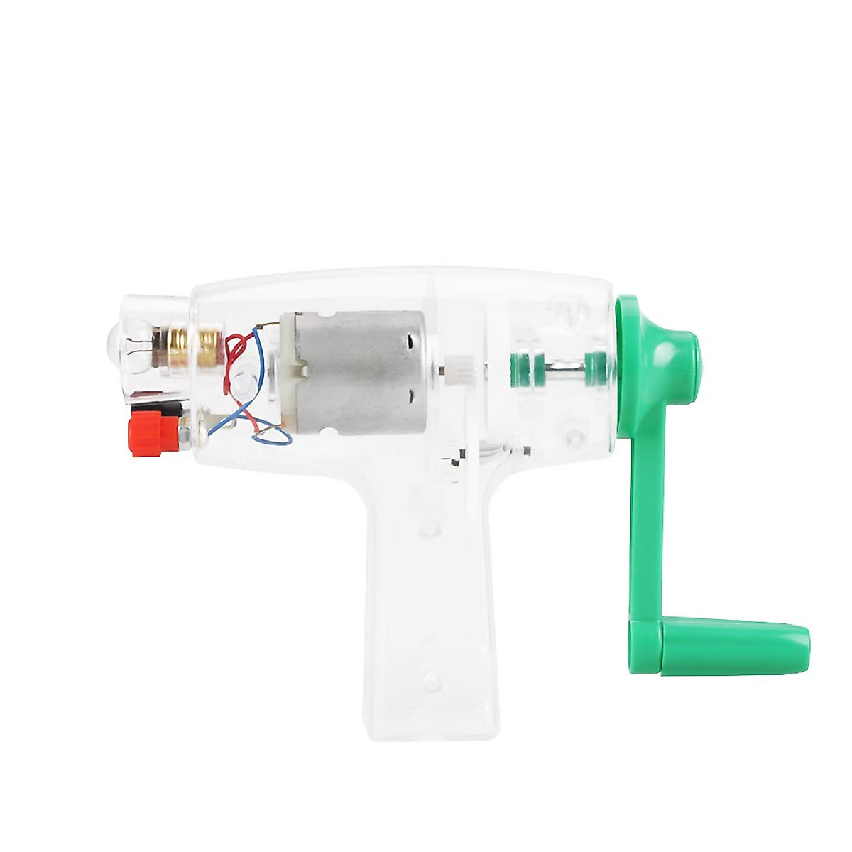 Hand Crank Generator, 6.3V DC Hand Cranked Dynamo No Battery Teaching Demonstrations Hand Crank Dynamo