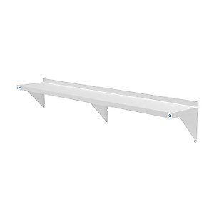 KoolMore NSF Stainless Steel Wall Mount Shelf - Industrial Grade Metal Shelving for Commercial Restaurant Kitchens 12 x 72