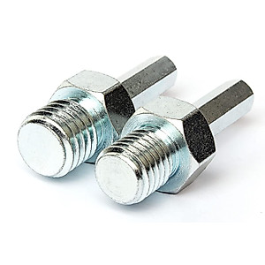 2 Pcs Drill Arbor Adapter 5/8"-11 to 3/8“ Hex Shank for Core Drill Bit Hole Saw/Backer Pad