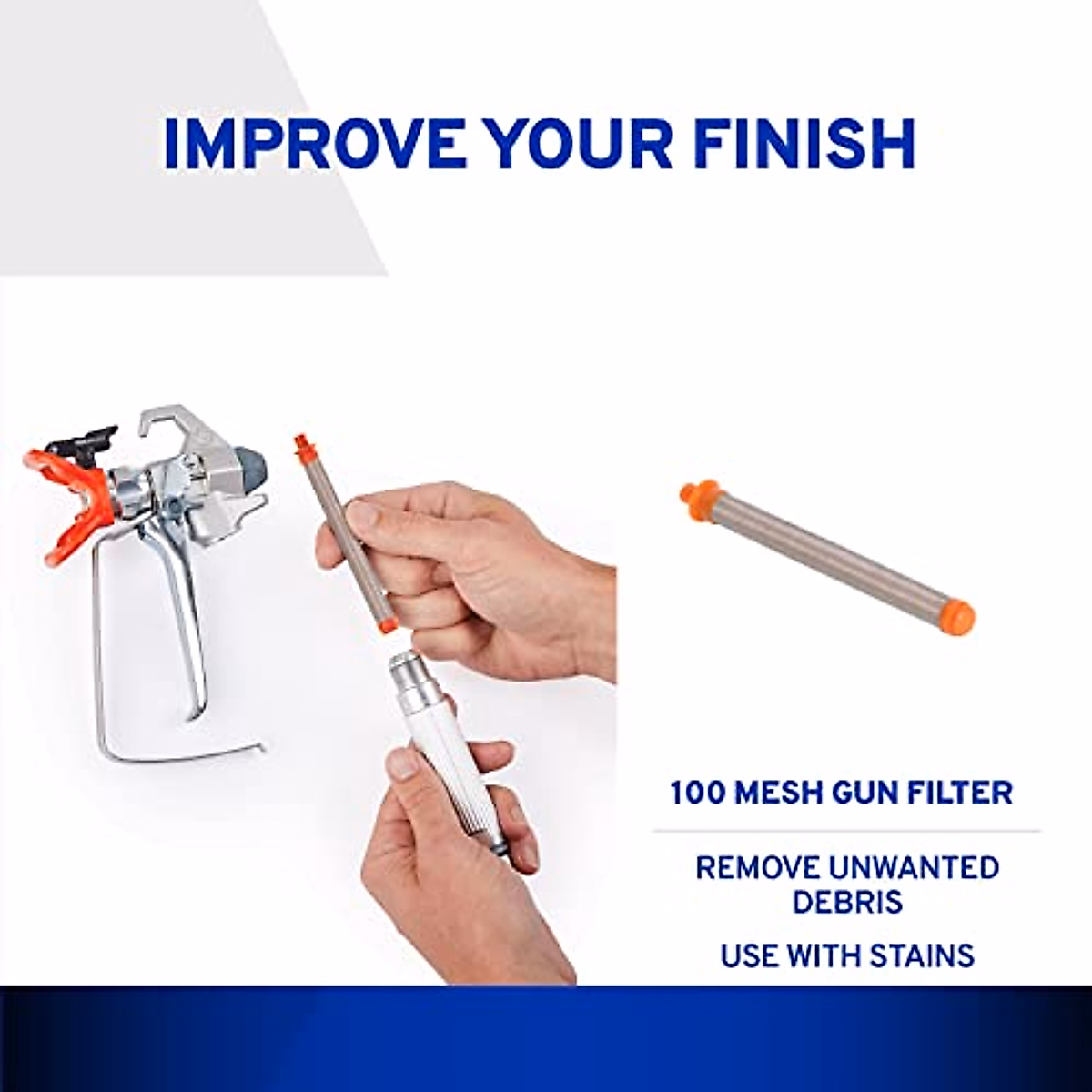 Graco 288750 100-Mesh SG2/SG3 Spray Gun Pro Filter (Pack of 2)