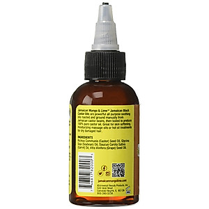 Jamaican Mango & Lime Black Castor Oil, Original, 2 Fl Oz