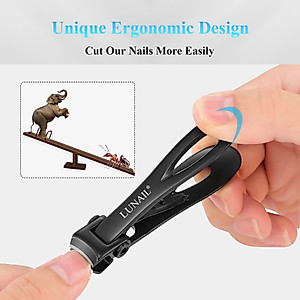 16mm Wide Jaw Opening Nail Clipper for Thick Nails and Ingrown Toenails, Nails Clipper for Men and Women, Seniors and Adults.
