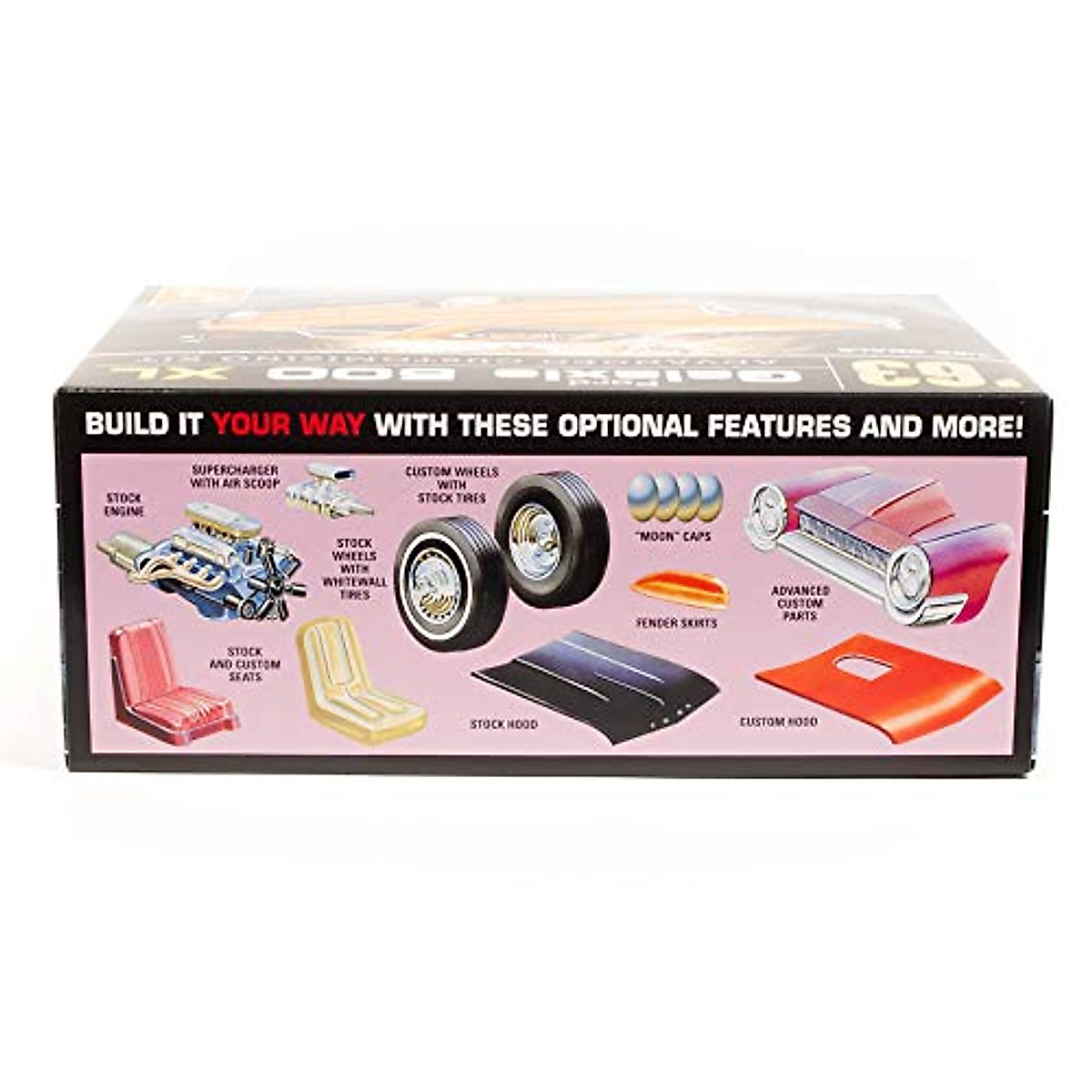 AMT 1963 Ford Galaxie 1/25 Scale Plastic Model Kit, White, AMT1186