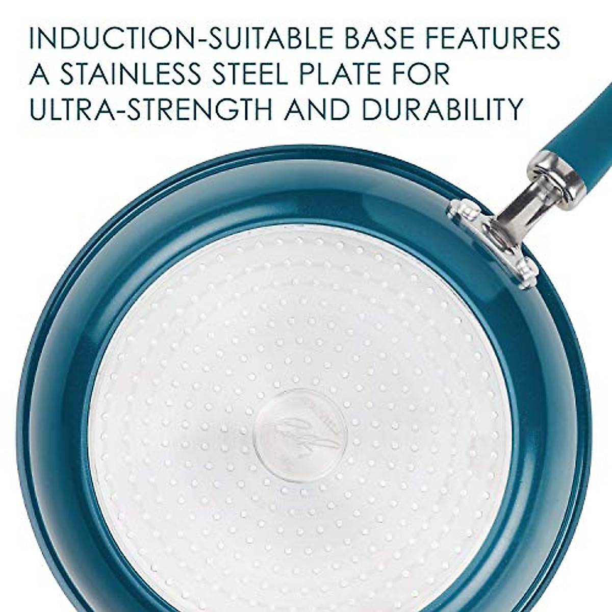 Rachael Ray Create Delicious Nonstick Cookware Pots and Pans Set, 13 Piece, Teal Shimmer