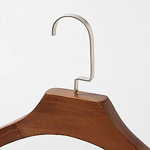 Wooden Hangers Wide Shoulder Solid Wood Suit Hanger Coat Hanger Large TPAG74215