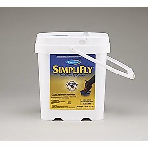 Farnam SimpliFly Feed Through Fly Control for Horses, Breaks the Fly Life Cycle, Pellets, 3.75 Pound Bucket, 60 Day Supply for One Horse