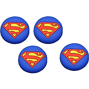 Esports Discounts DC Comics Controller Thumb Grip Silicone Caps Compatible for Playstation PS5 PS4 Pro Slim PS3 PS2 Xbox One Series S X Switch Controller Superman - Two Controller Pack