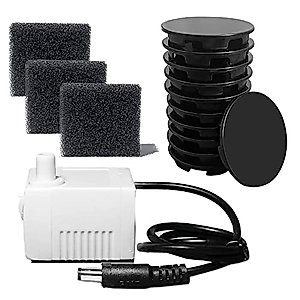 Ulrempart Pump with 3 Filters and 25 Pack Black Color Plan Spacers Kit for AG gardens