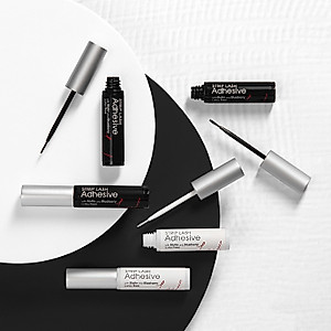 KISS Lash Couture Clear Strip Lash Adhesive with Biotin & Blueberry Extract, Latex-Free, Dermatologist Tested, Contact Lens Friendly, Strong Hold, Gentle Formula, with Brush Tip Applicator, 0.17 Oz.