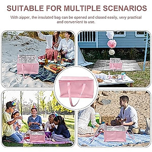 iplusmile Insulated Food Delivery Bag Insulated Grocery Bag Cooler Bag Drink Carriers Beverages Grocery Pizza Commercial Quality Hot and Cold