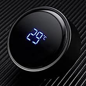 F.A.M.E LED Display Temperature Controlled Stainless Steel Insulated Sports Water Bottle Iron Flask Tea Infuser (Gold)