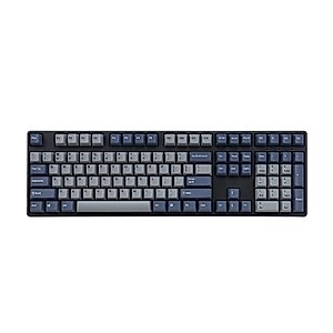 Mistel X-VIII Mechanical Keyboard Cherry MX Brown Switch, Black and White Letter Nimitz PBT Double Shot Keycap, Full Size Ergonomic Gaming Keyboard for Laptop/Desktop, USB Type-C Cable, Macro Support