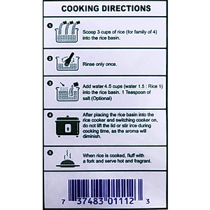 5 Pounds Three Ladies Brand Jasmine Broken Rice (One Bag)