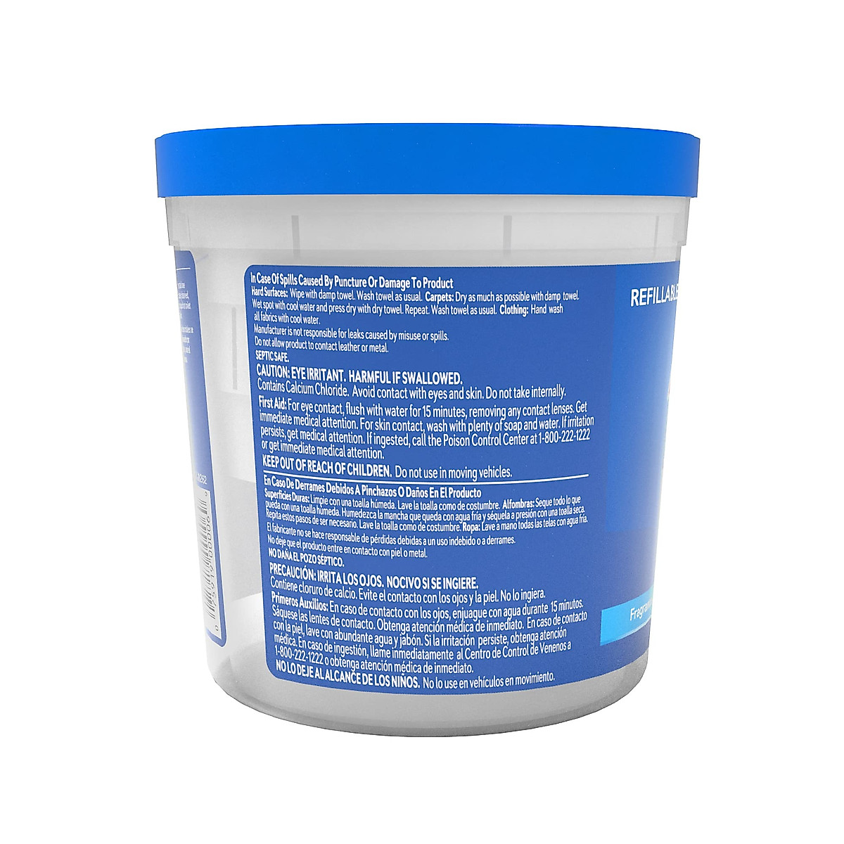 DampRid Fragrance Free Refillable Moisture Absorber - 10.5oz cup – Traps Moisture for Fresher, Cleaner Air