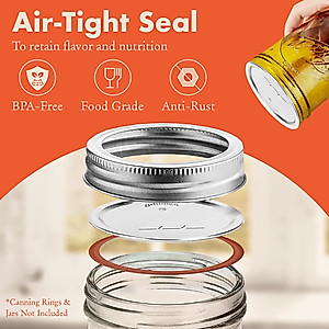 Canning Lids Regular - 108 Pcs Regular Mouth Canning Lids 108 Canning Labels, Canning Jar Lids Regular Mouth For Ball Canning Jars, Canning Supplies Mason Jar Lids Regular Mouth Mason Jar Lids Labels