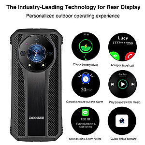 DOOGEE S110 Rugged Smartphone Unlocked,22GB+256GB Helio G99,Dual Screen,10800mAh/66W Rugged Phone,120Hz 6.6" FHD+,Android 13 Smartphone,50MP+24MP Night Vision,IP68/IP69K Waterproof Phone,NFC OTG
