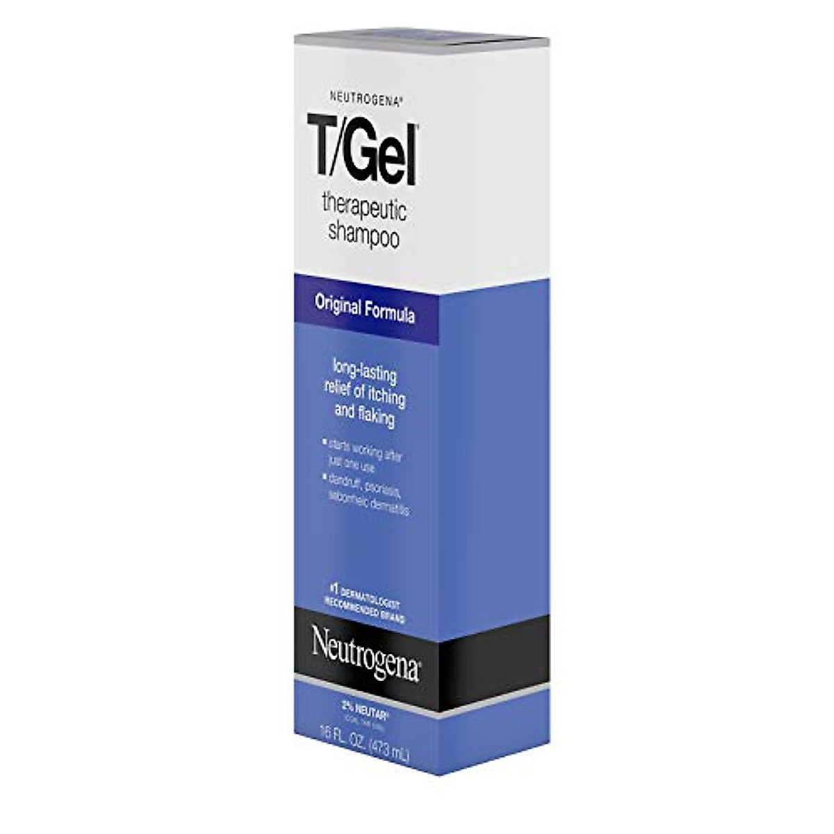 Neutrogena T/Gel Therapeutic Shampoo Original Formula, Anti-Dandruff Treatment for Long-Lasting Relief of Itching and Flaking Scalp as a Result of Psoriasis and Seborrheic Dermatitis, 16 fl. oz