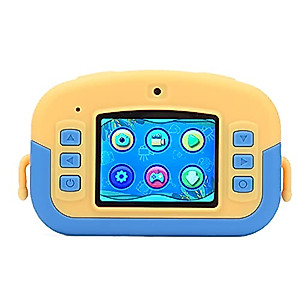 Kids Camera, 2 to 3 Hours Battery Life USB Charging Anti Fall Mini Portable Kids Digital Camera for Boys Girls Birthday (Blue) Cameras