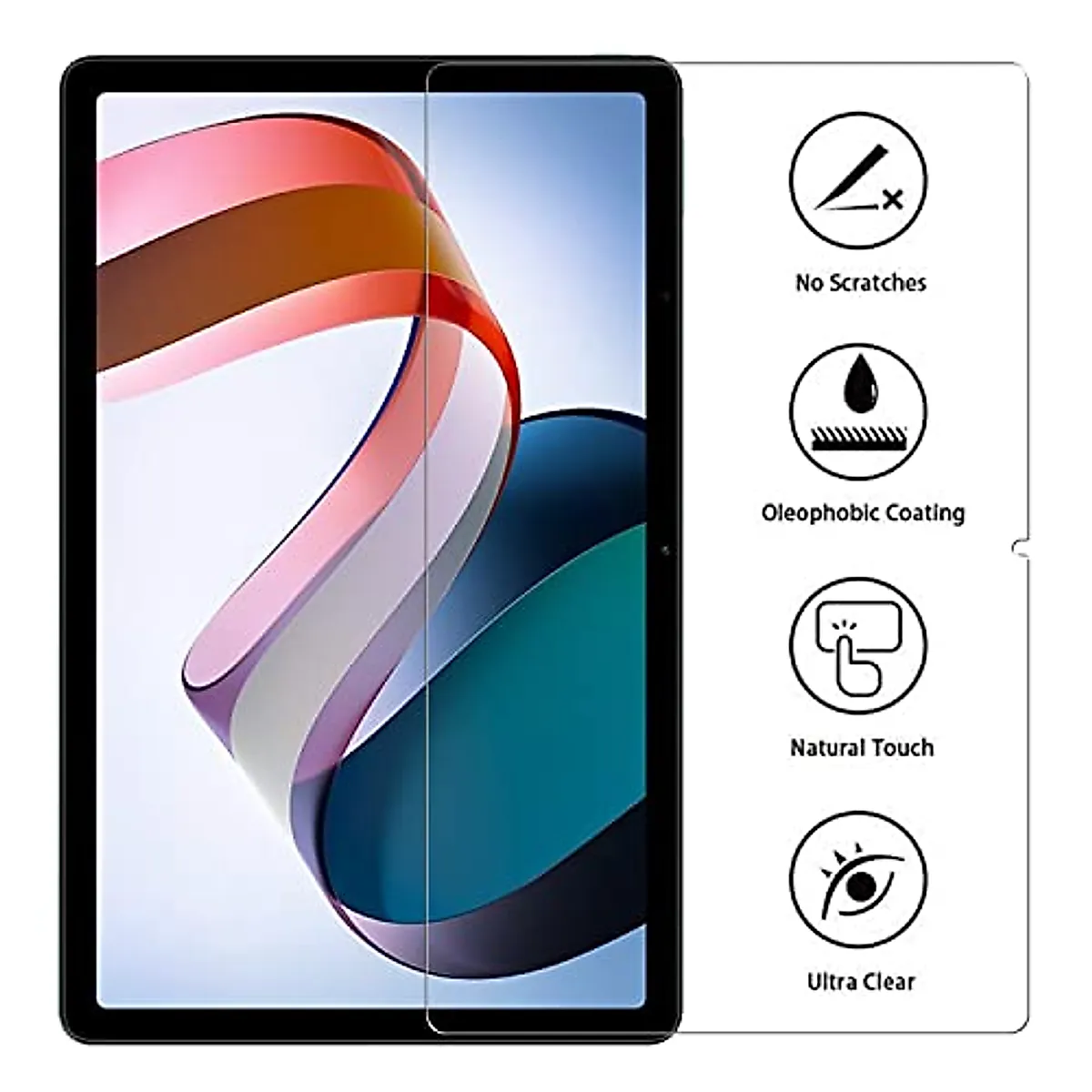 XunyLyee 2-Pack, Screen Protector for Lenovo Tab M10 Plus 3rd Gen 2022 (10.61 Inch) Anti-Scratch Tempered Glass Film Easy Installation