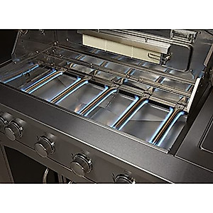 YIHAM KB811 Grill Burner for Master Forge 3218LTN, L3218, Kenmore 148.16137110, 148.16156211, S3218ANB Stainless Steel Replacement Parts Tube Burner 16 3/4 inch, Set of 5