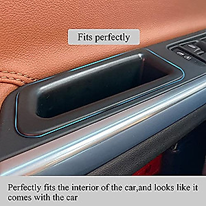 VESUL Front Row Door Side Storage Box Compatible with Volvo S60 2009-2017 2018 V60 2009-2017 2018 Armrest Phone Container Door Organizer Handle Pocket ABS Tray Insert Glove Pallet