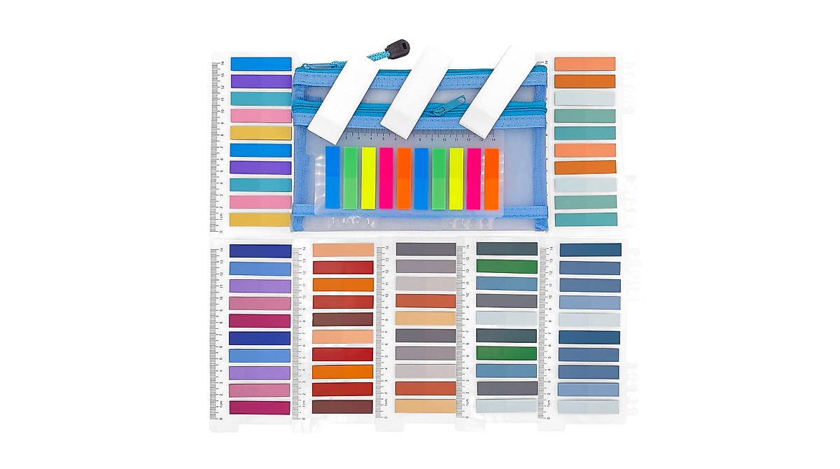 1750 Pcs Sticky Tabs Set for Organizing & Highlighting