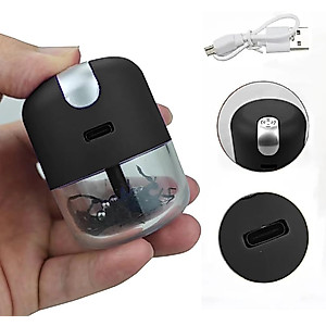 One tap 420 Electric Herb Grinder Spice cracker automatic USB Rechargable ball-chain grinder, small, YS-12