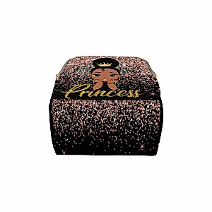 Newcos Backpacks Customized Name African Baby Princess Diaper Bag Backpack with Name Custom Mommy Nursing Baby Bags One Size