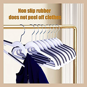 GLCMN Baby Hangers for Closet 20 Pack ，Wet and Dry Clothes Hanger，Non Slip Plastic Hangers for Baby, Kids, Toddler Clothes