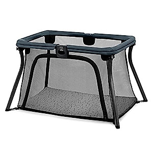 Chicco Alfa Lite® Lightweight Travel Playard, Portable Playpen for Babies and Toddlers, Snap-Open/Compact Fold Design,13 lbs., Baby Travel Essential | Midnight/Navy