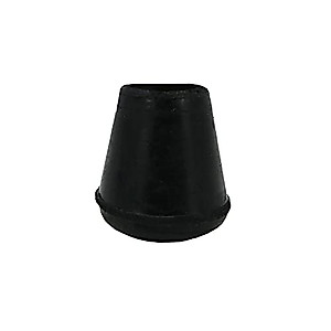 Shepherd Hardware 8758E Leg Tips 1/2-Inch Inside Diameter Rubber Chair Leg Caps, Black, 24 Count (Pack of 1)