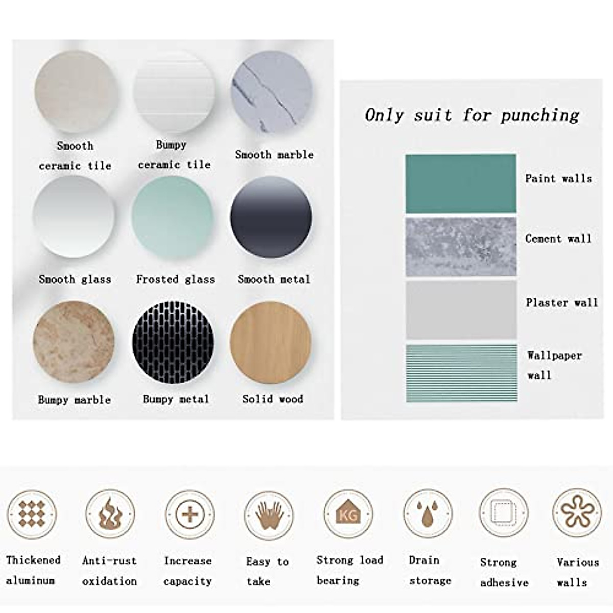 Spotcact Wall Mounted Coat Racks with Hooks Hanging Holder Towel Rack 10.83' x 1.50' Modern Black Hanging for Clothes Entryway Bathroom Bedroom (4 Hooks, Black)