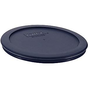 Pyrex 7201-PC 4-Cup Dark Blue Round Replacement Lids - 3 pack