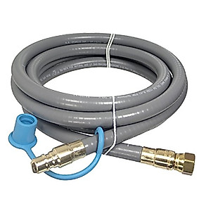 M.B. Sturgis Inc. 3/8" ID Natural Gas BBQ Grill Quick Disconnect Gas Connector (15 Feet)